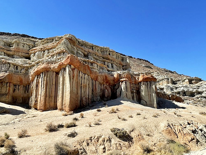 These rock formations look like they were sculpted by an artist with a serious deadline and a very large chisel.