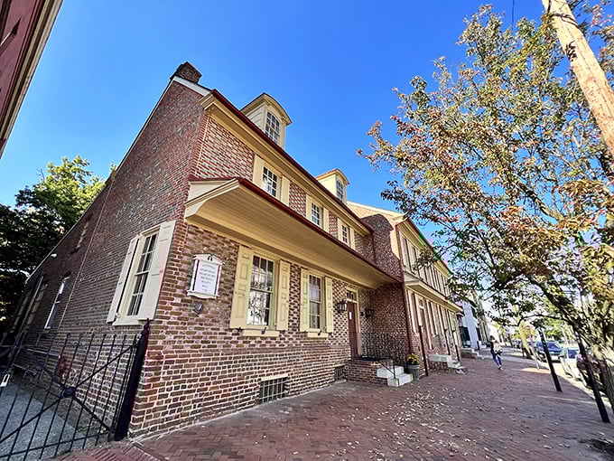 The Salem County Historical Society building stands as proudly as your grandfather in his Sunday best, preserving stories for generations to come.