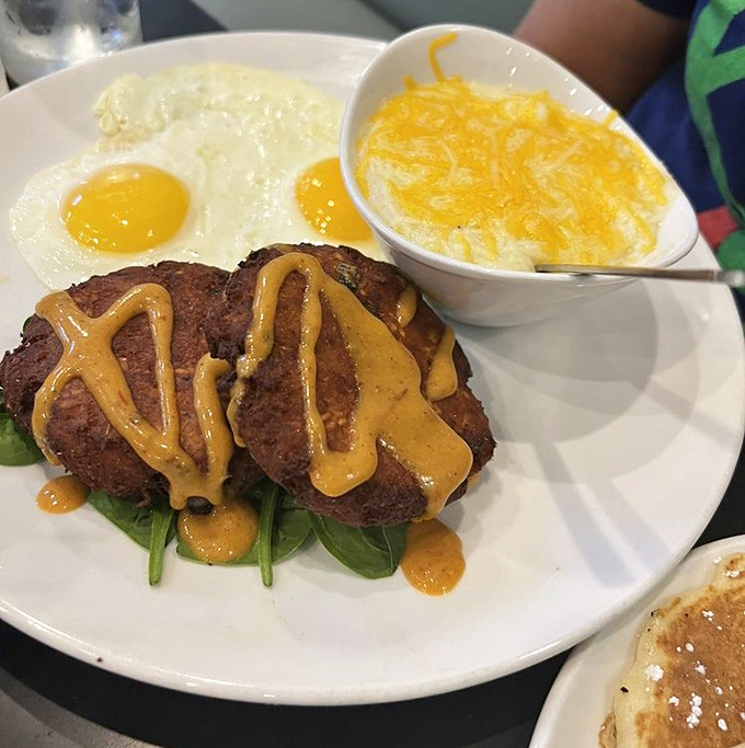 The star attraction: Salmon croquettes with eggs that would make your grandmother both jealous and proud. Worth setting an alarm for.