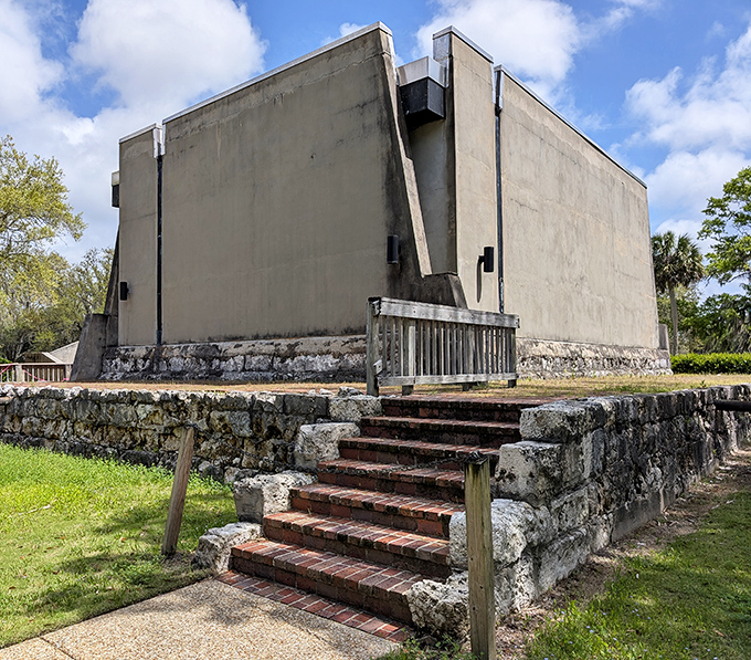 History set in stone&mdash;this museum building houses artifacts from Spanish explorers who arrived when "Florida" was just a whisper on European maps.