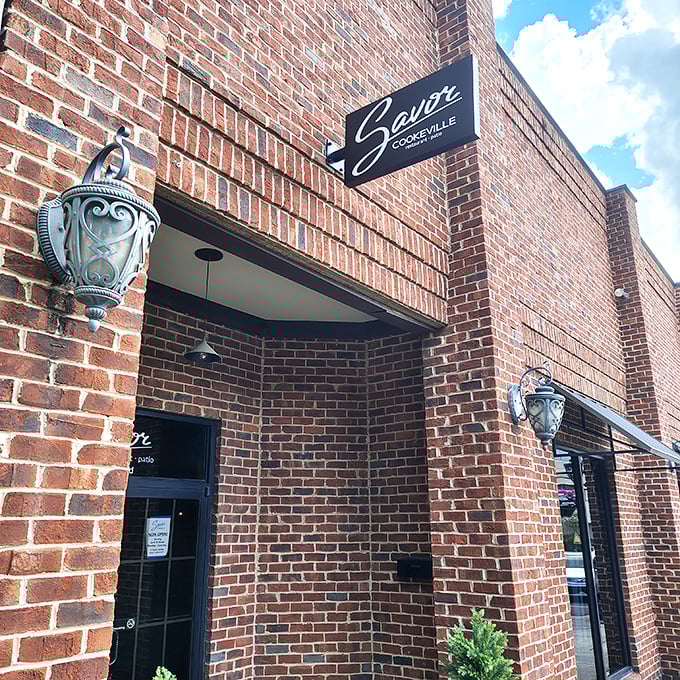 Savor's understated brick entrance proves the old adage: the most remarkable culinary experiences often hide behind the most unassuming doors.