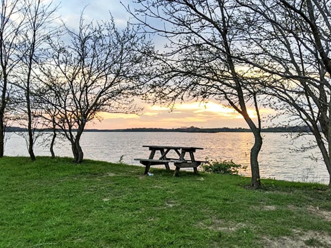 Nature's dining room with a sunset view. This picnic spot transforms ordinary sandwiches into memorable feasts &ndash; no reservation required.
