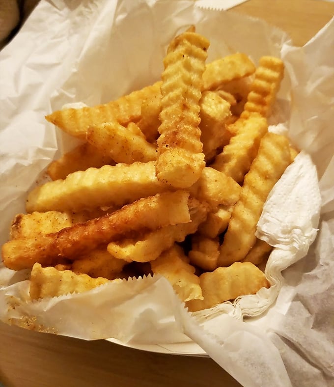 Golden, crispy, and seasoned to perfection, these fries aren't just sides&mdash;they're essential allies in your battle against the heat. Your mouth will thank you for the backup.