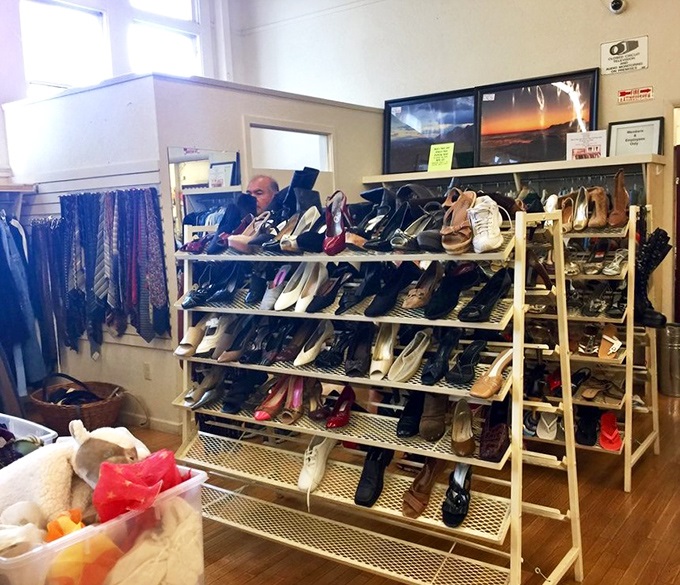 The shoe section: where someone else's barely-worn Italian loafers become your new favorite footwear. That's not secondhand &ndash; that's pre-loved luxury.