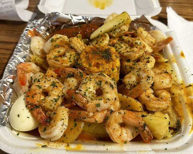Shrimp so perfectly seasoned, they practically dance off the plate into your happy mouth.