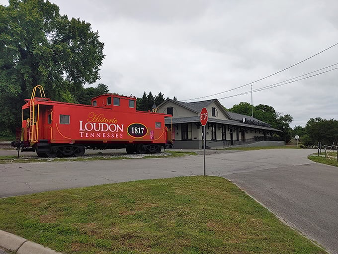 That vintage caboose isn't just for show&mdash;it's a reminder of Loudon's railroad heritage when trains connected these small towns to the world.