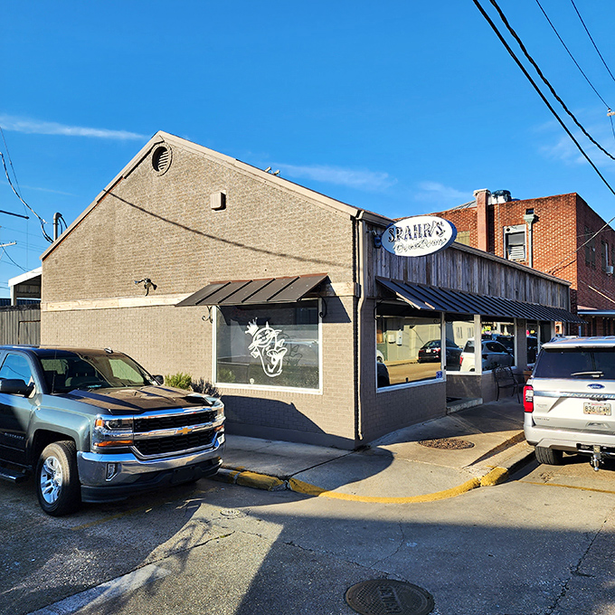 Spahr's Restaurant doesn't need fancy signage when locals already know it's the place for authentic Cajun flavors.