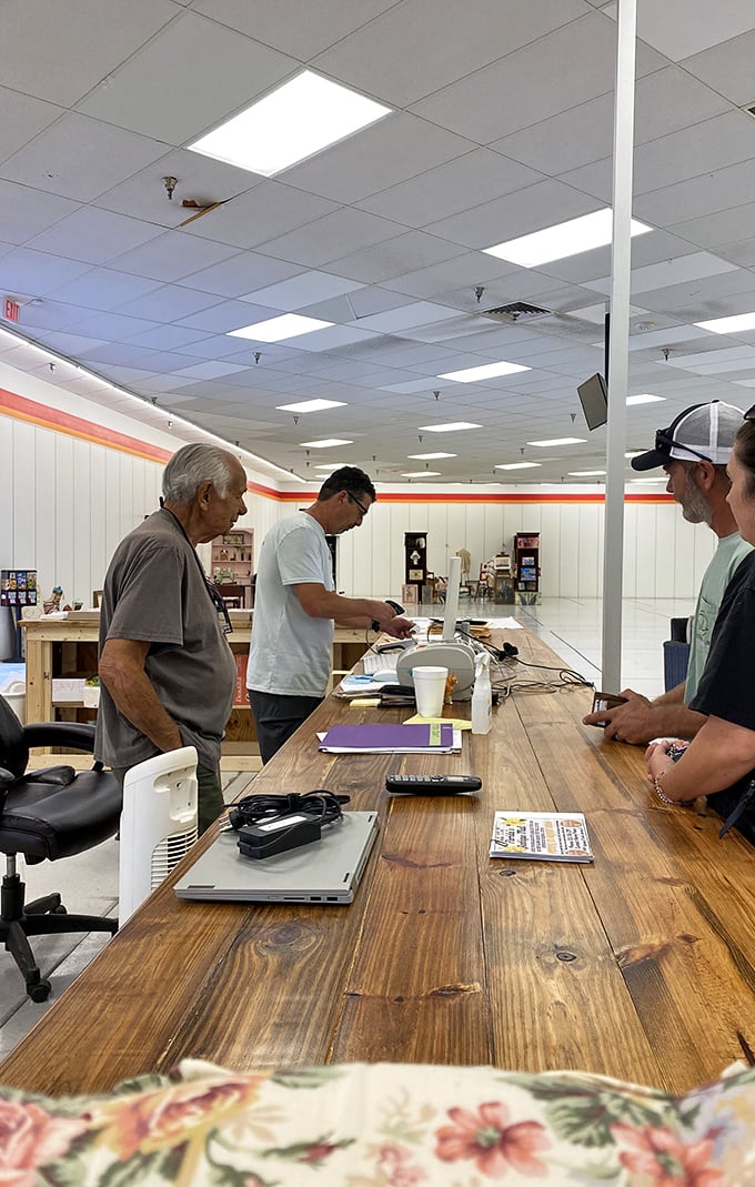 The real treasures of antique malls? The knowledge keepers behind the counters who can tell you exactly why that wooden table is special.