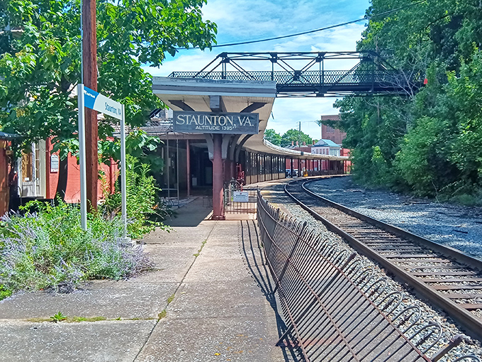 The historic Staunton station stands ready, a brick-and-mortar time machine that's been sending travelers off with butterflies since long before Instagram.