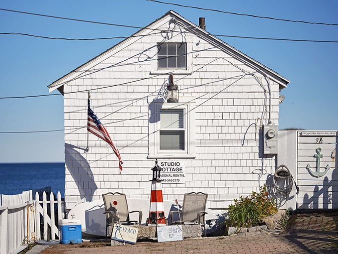 This tiny studio cottage proves that prime oceanfront real estate doesn't always mean massive square footage.