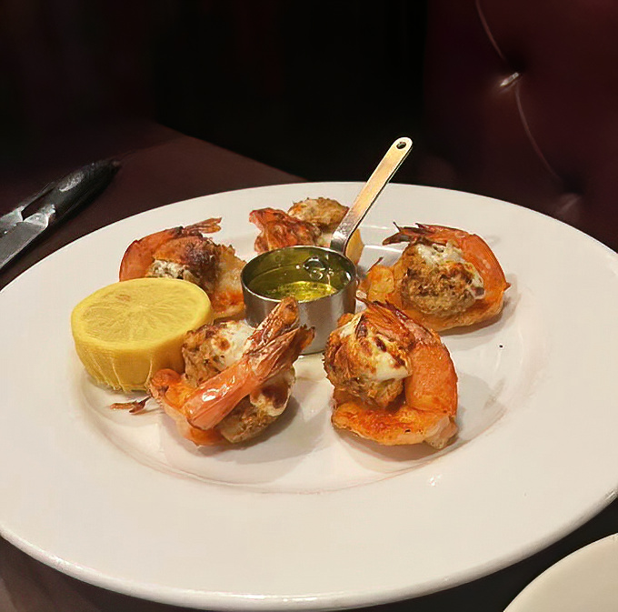 These stuffed shrimp aren't just appetizers&mdash;they're ocean ambassadors of flavor. The kind of starter that makes you contemplate canceling your entr&eacute;e.