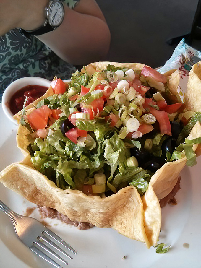 A fiesta in edible form! This taco salad brings fresh crunch and zesty flavors in a crispy shell &ndash; proving healthy can still be indulgent.