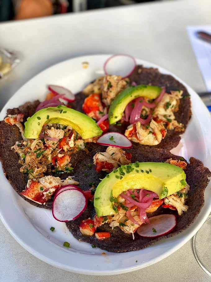 Lobster tacos on a Sunday, because even crustaceans deserve to let loose and get a little casual on the weekend.