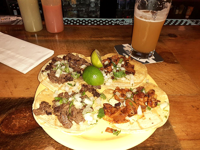 Street tacos that transport you south of the border without the airfare, served with a cold craft beer that says "welcome to flavor town."