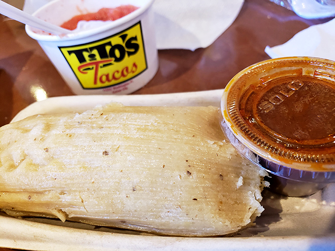 Wrapped like a present, Tito's tamales deliver that perfect masa-to-filling ratio that keeps devotees coming back decade after decade.