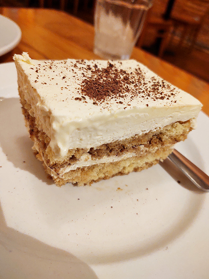 Tiramisu that translates to "pick-me-up" in Italian, though "life-changing" might be more accurate here.