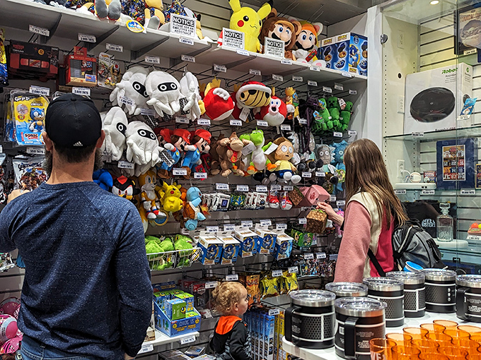 The toy store wonderland that transforms adults into kids and kids into negotiation experts: "But you SAID I could get something small!"