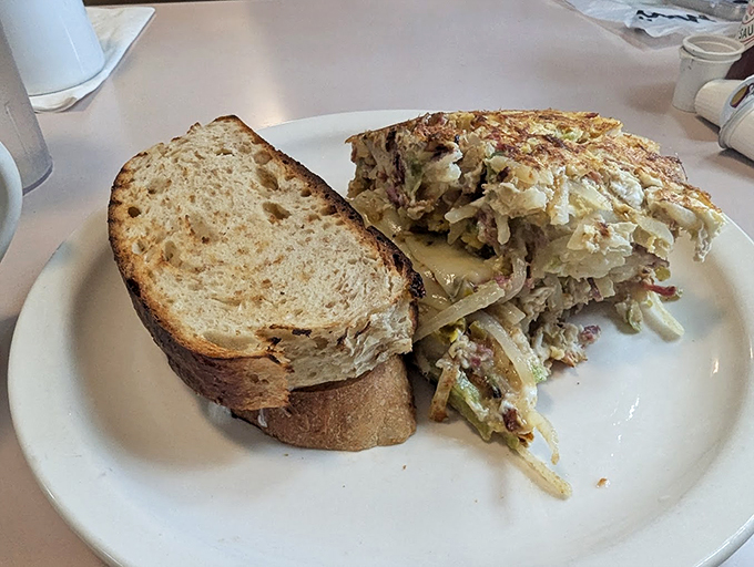 The humble tuna melt gets the Frank's treatment. Perfectly grilled bread cradles a generous filling that puts deli chains to shame.