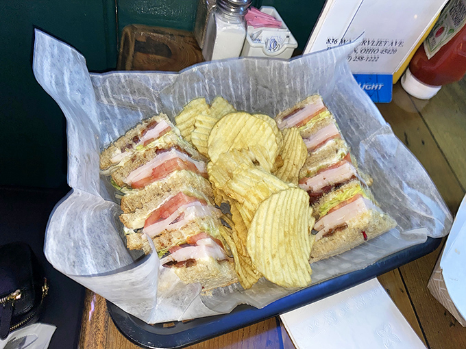 The classic club sandwich&mdash;architecture you can eat. Layers of flavor stacked higher than your weekend to-do list.