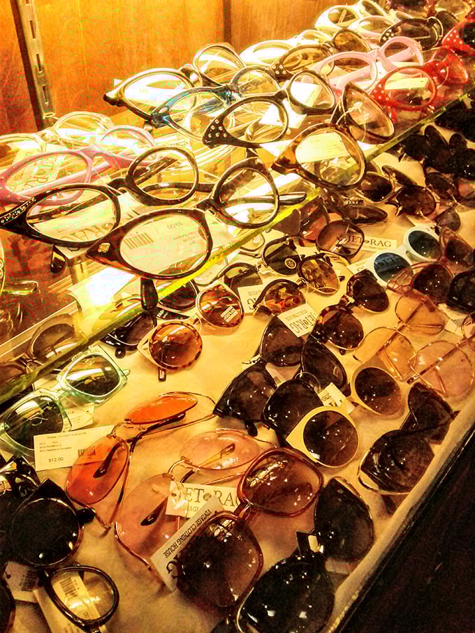 Vintage eyewear that tells stories of past lives &ndash; each pair wondering if they'll finally find someone who appreciates their retro charm.