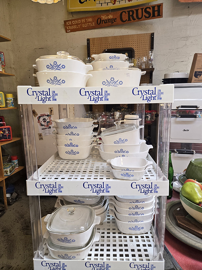 The holy grail for vintage kitchen collectors&mdash;complete sets of Corningware with the iconic blue cornflower pattern that launched a thousand casseroles.