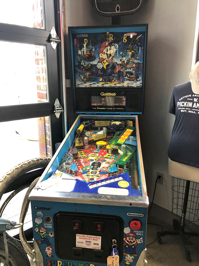 This vintage Super Mario pinball machine proves nostalgia comes in all ages&mdash;where else can you find Nintendo characters frozen in their pixelated prime?