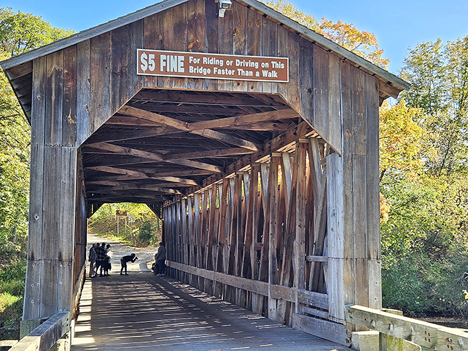 The bridge's famous speed limit sign isn't just quaint decoration &ndash; it's been keeping lead-footed travelers in check for over a century.