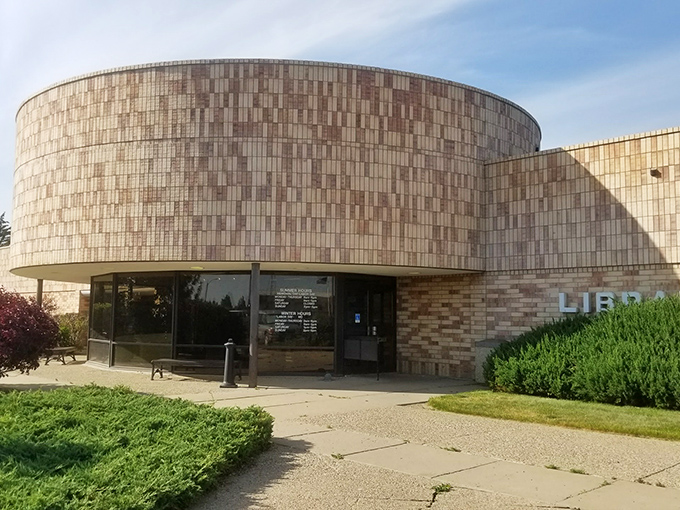 The distinctive circular design of the Williston Community Library makes books the center of attention&mdash;a literary carousel for the mind.