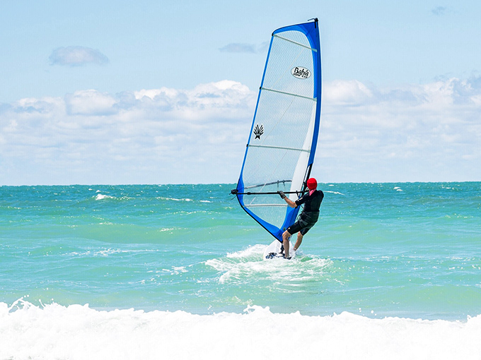 Wind, waves, and wide-open spaces &ndash; Belleair Beach offers ideal conditions for windsurfing enthusiasts.