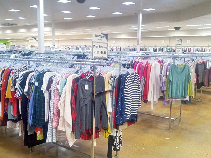 The women's section goes on forever like a fashion lover's fever dream, minus the terrifying price tags.