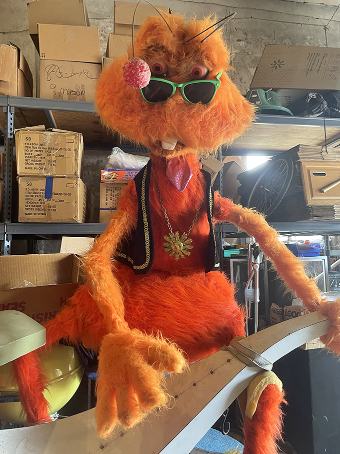 Meet your new nightmare fuel or beloved mascot—depends on your perspective. This fuzzy orange creature has seen things you wouldn't believe.