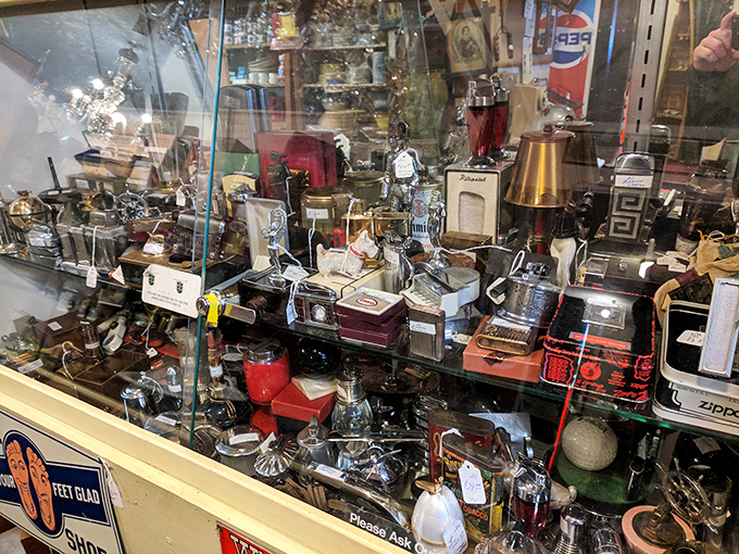 Behind glass, yesterday's necessities become today's collectibles&mdash;lighters, cameras, and gadgets that once represented the height of innovation.