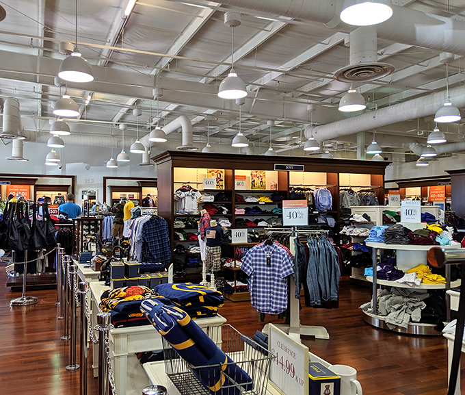 This menswear haven showcases the art of retail presentation&mdash;where shirts stand at attention and discounts salute your wallet's happiness.