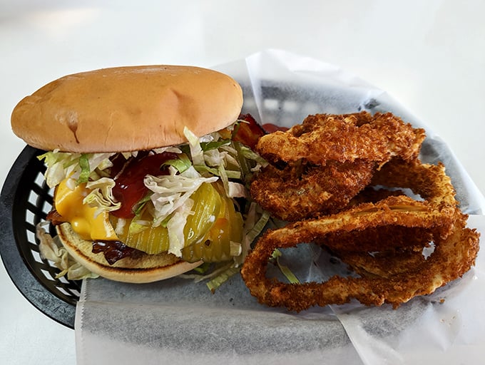 A burger that doesn't need a fancy name or 27 toppings to be delicious. Sometimes the classics become classics because they're just that good.