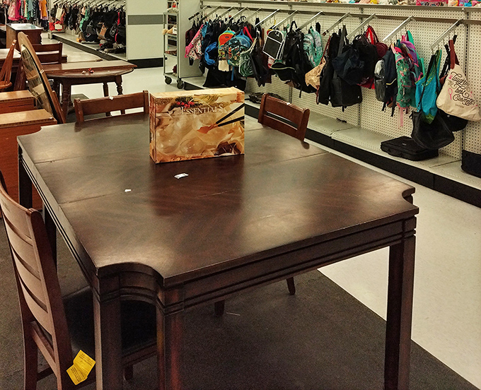 That dining table has hosted more family dinners than a holiday Hallmark movie marathon&mdash;just waiting for its next chapter.