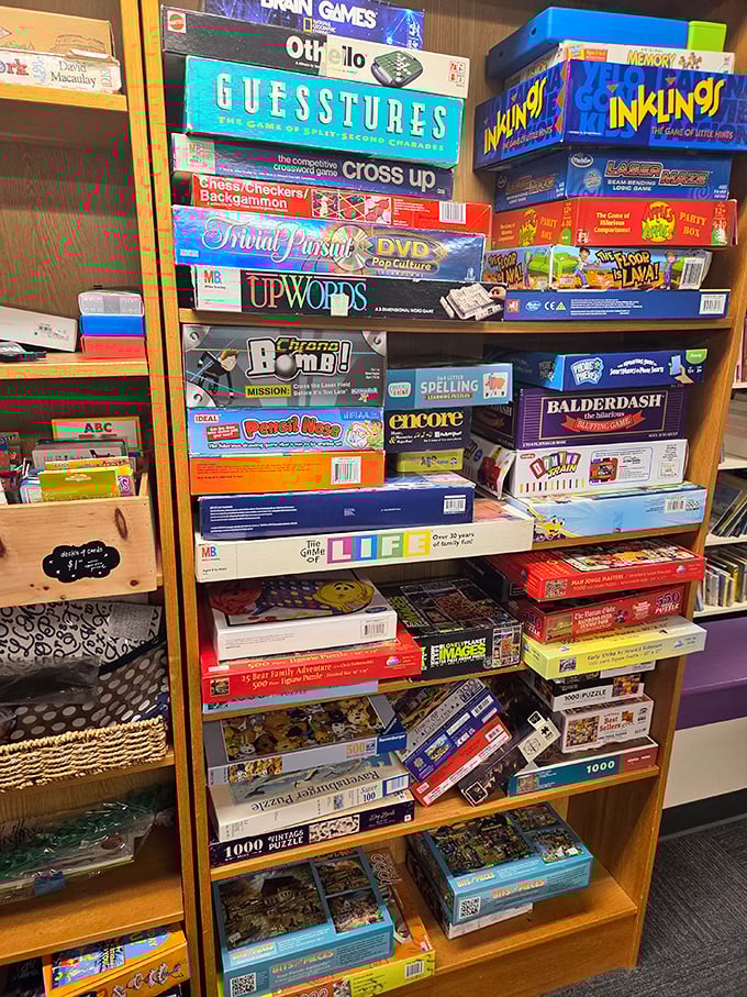 Board game heaven where family night gets revived without breaking the bank. Trivial Pursuit questions from 1987? That's just part of the charm.