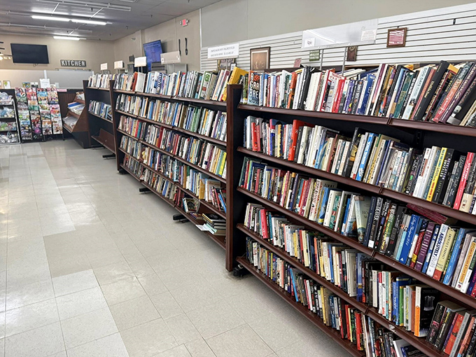 Bookworm heaven! Enough reading material to survive both a Delaware winter and the inevitable apocalypse that follows binge-watching too much TV.