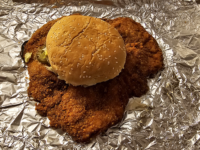 The breaded tenderloin that ate Manhattan. Indiana's signature sandwich spills gloriously over its bun in a crispy-fried act of delicious defiance.