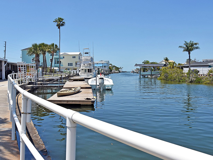 Hudson's canal system isn't just pretty&mdash;it's practical! Residents can literally boat from backyard to Gulf for dinner or fishing without touching a car key.