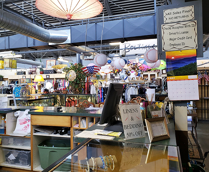 Where bargain hunting becomes treasure hunting&mdash;signs point the way to departments filled with possibilities and second chances.