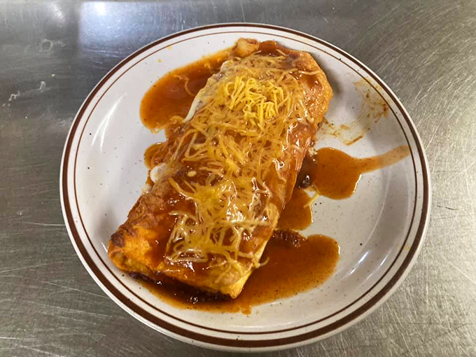 This enchilada isn't trying to win beauty contests&mdash;it's too busy delivering the kind of cheesy, saucy satisfaction that fancy restaurants often miss.