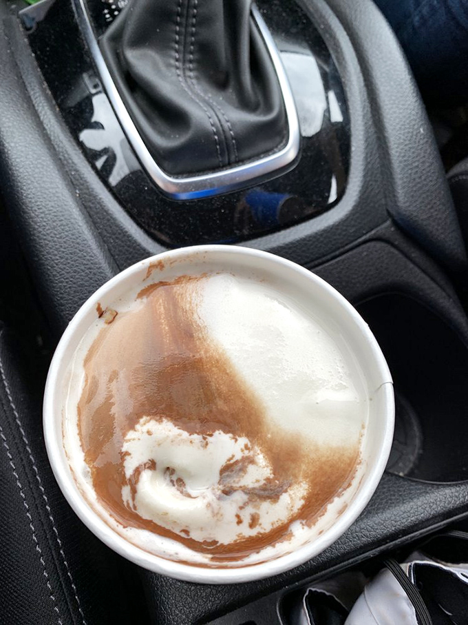 The halfway-finished chocolate milkshake tells the real story&mdash;too delicious to pause for a photo until it was nearly gone.