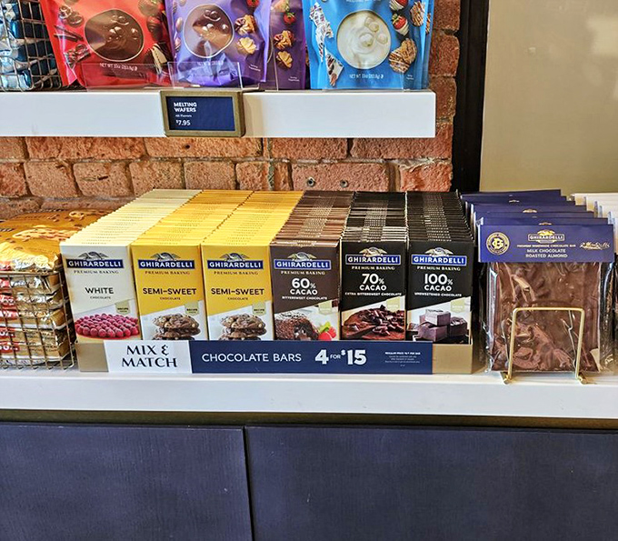 Chocolate bars lined up like soldiers ready for duty—their mission: to bring deliciousness to deserving mouths everywhere.