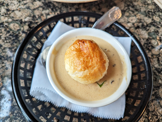 This isn't just clam chowder&mdash;it's a creamy ocean symphony in a bowl that makes you wonder why you'd ever settle for the canned stuff.