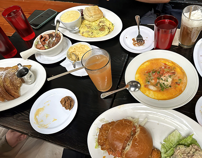 When brunch spreads like this appear, even the most dedicated mimosa enthusiast might switch allegiance to chicory coffee.