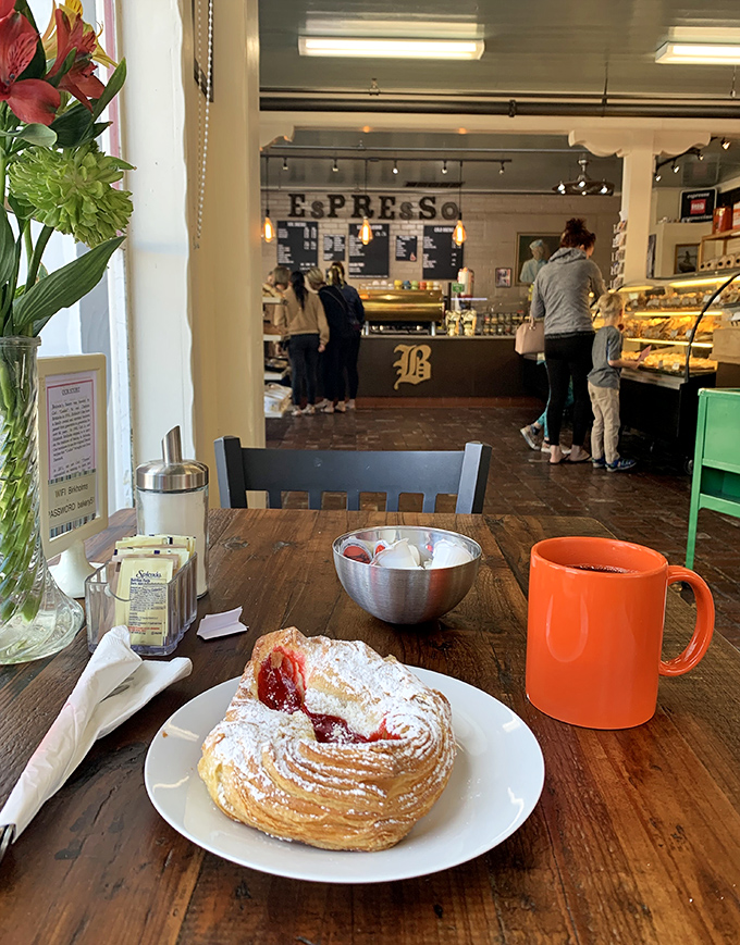 A Danish pastry moment of zen &ndash; that first bite with coffee while the world outside fades away like yesterday's worries.