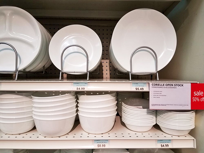 Corelle dinnerware at half-off means you can finally replace those chipped college plates. Adulthood achievement unlocked!