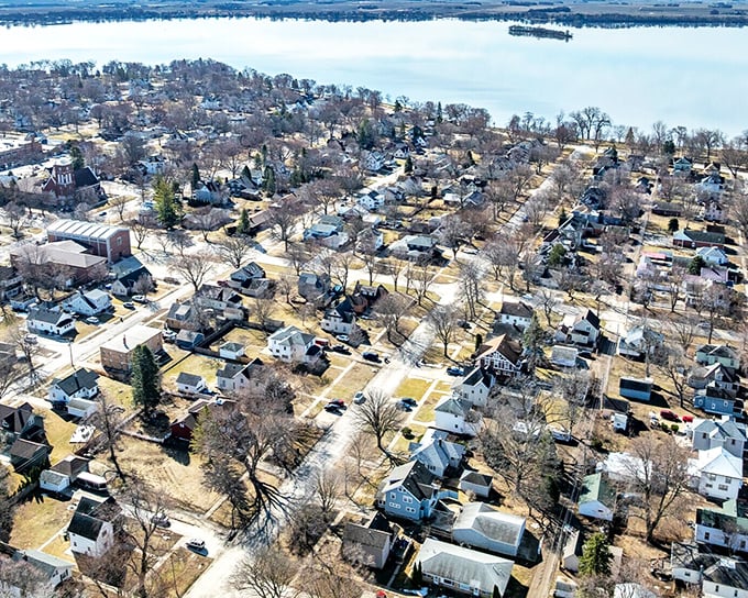 Aerial views reveal a neighborhood where everyone actually knows your name, unlike that Boston bar.