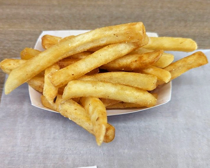 Golden, crispy fries that don't need truffle oil or fancy seasonings to shine. Sometimes the classics are classics for a reason.