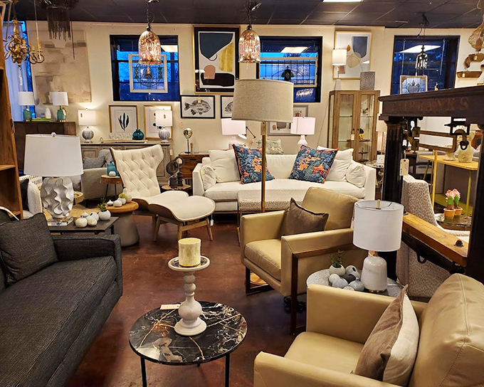 A living room arrangement so perfectly styled, you'll find yourself mentally measuring your walls before checking the price tag.